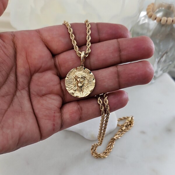 Jesus Necklace - Etsy