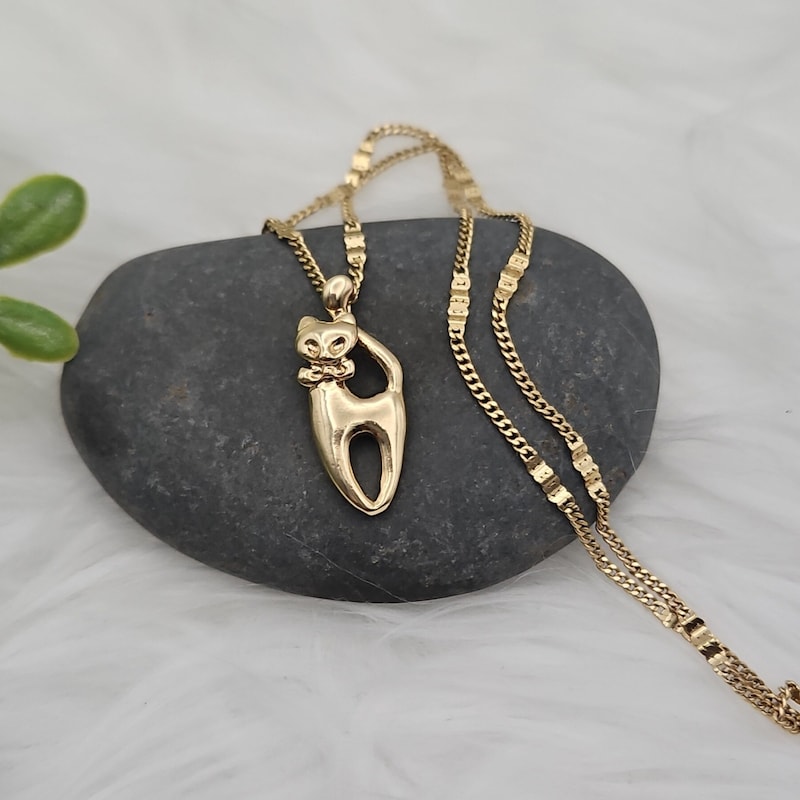 Cat Necklace - Etsy