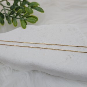 Real 14k Gold Spiga Chain, 1mm Spiga Chain Necklace, 14k Single Gold ...
