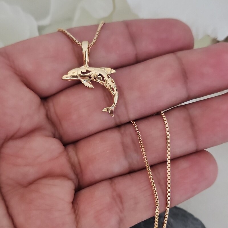 Dolphin Necklace - Etsy