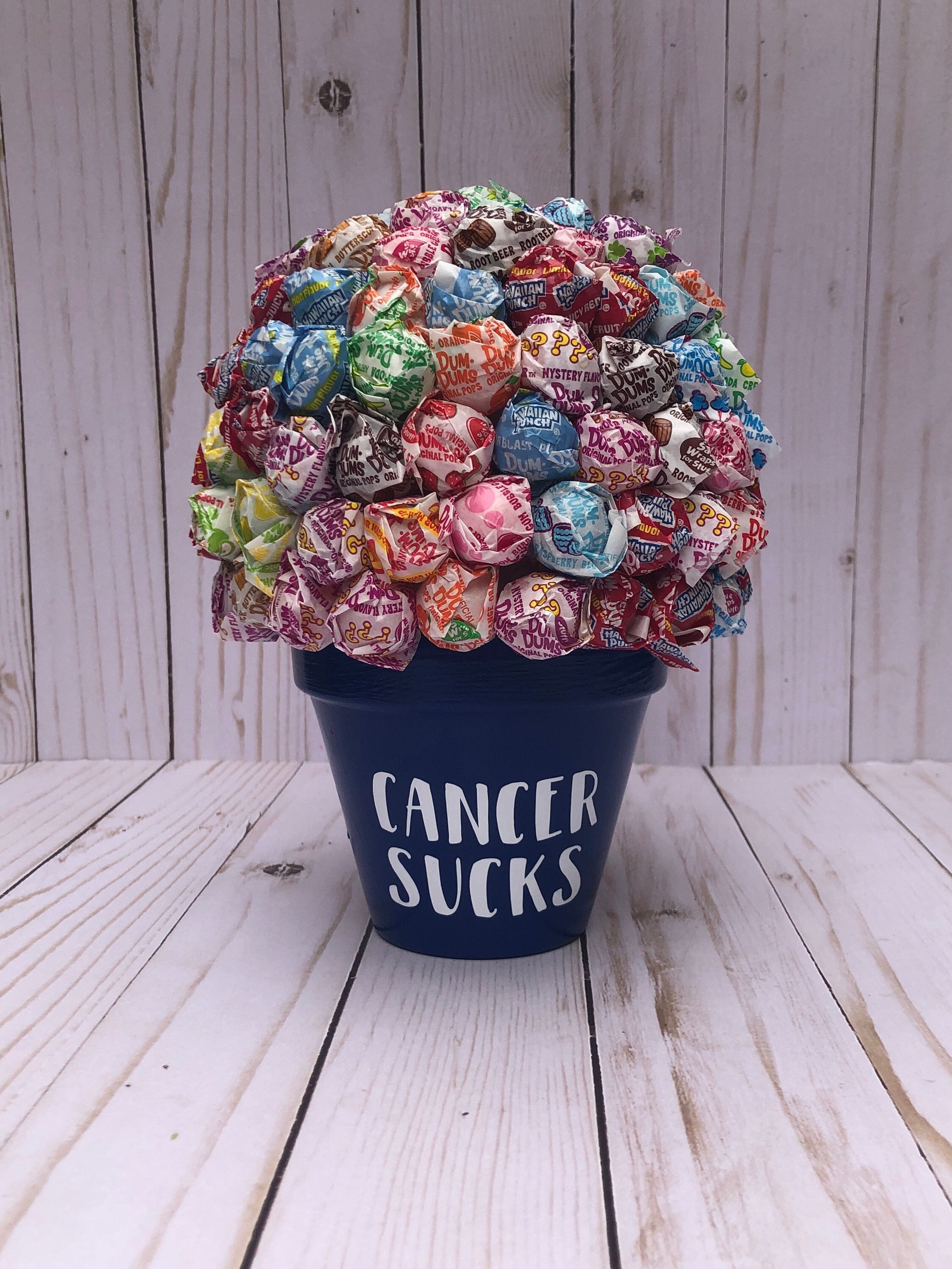 Cancer Sucks Lollipop Bouquet / Get Well Gift / Cancer Awareness - Etsy