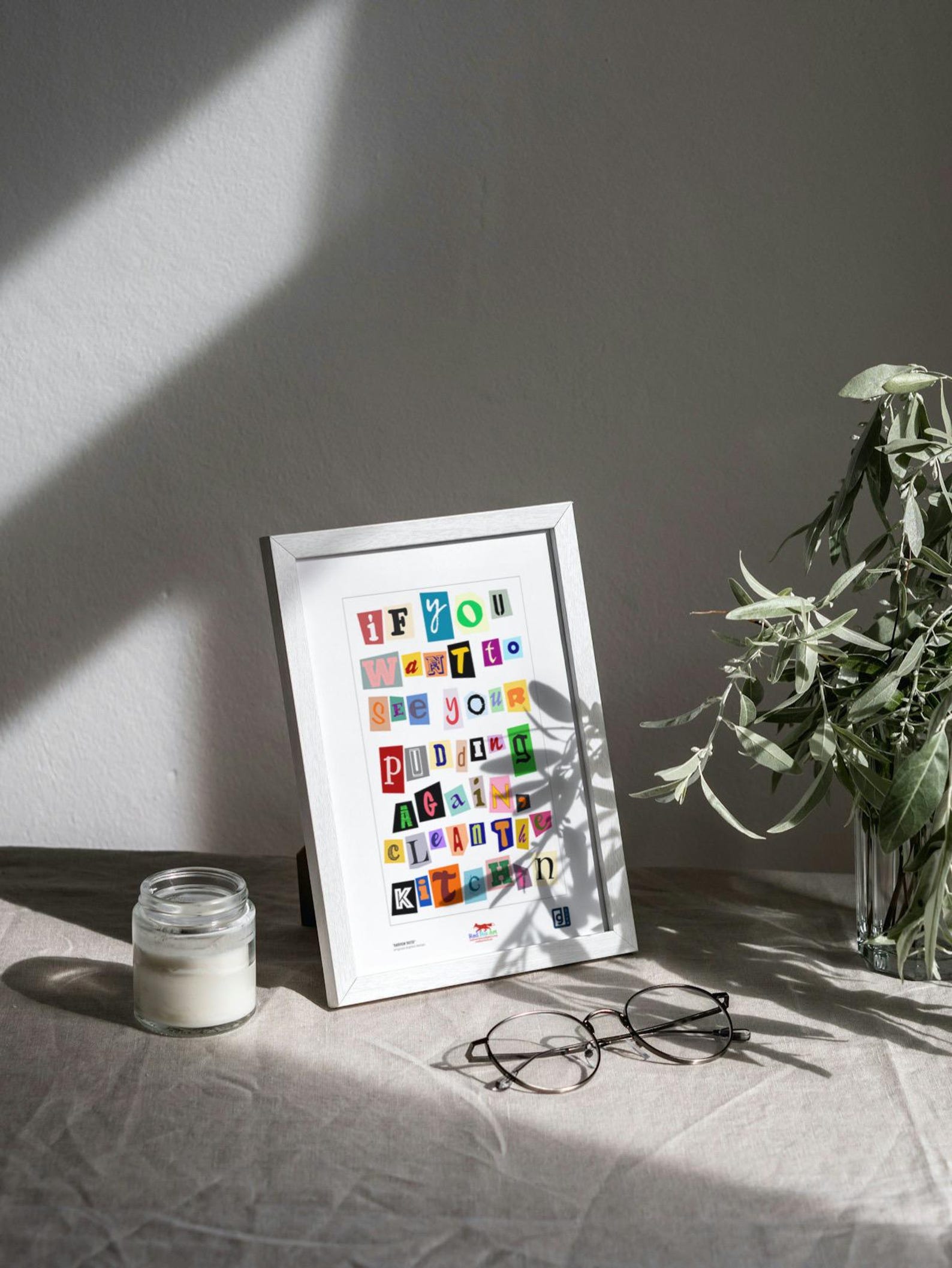 Ransom Note, Kitchen Diner, Funny, Digital Download Art, Trendy Poster ...