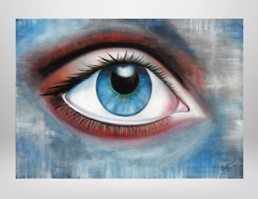 Eye,original Oil Painting,blue - Etsy