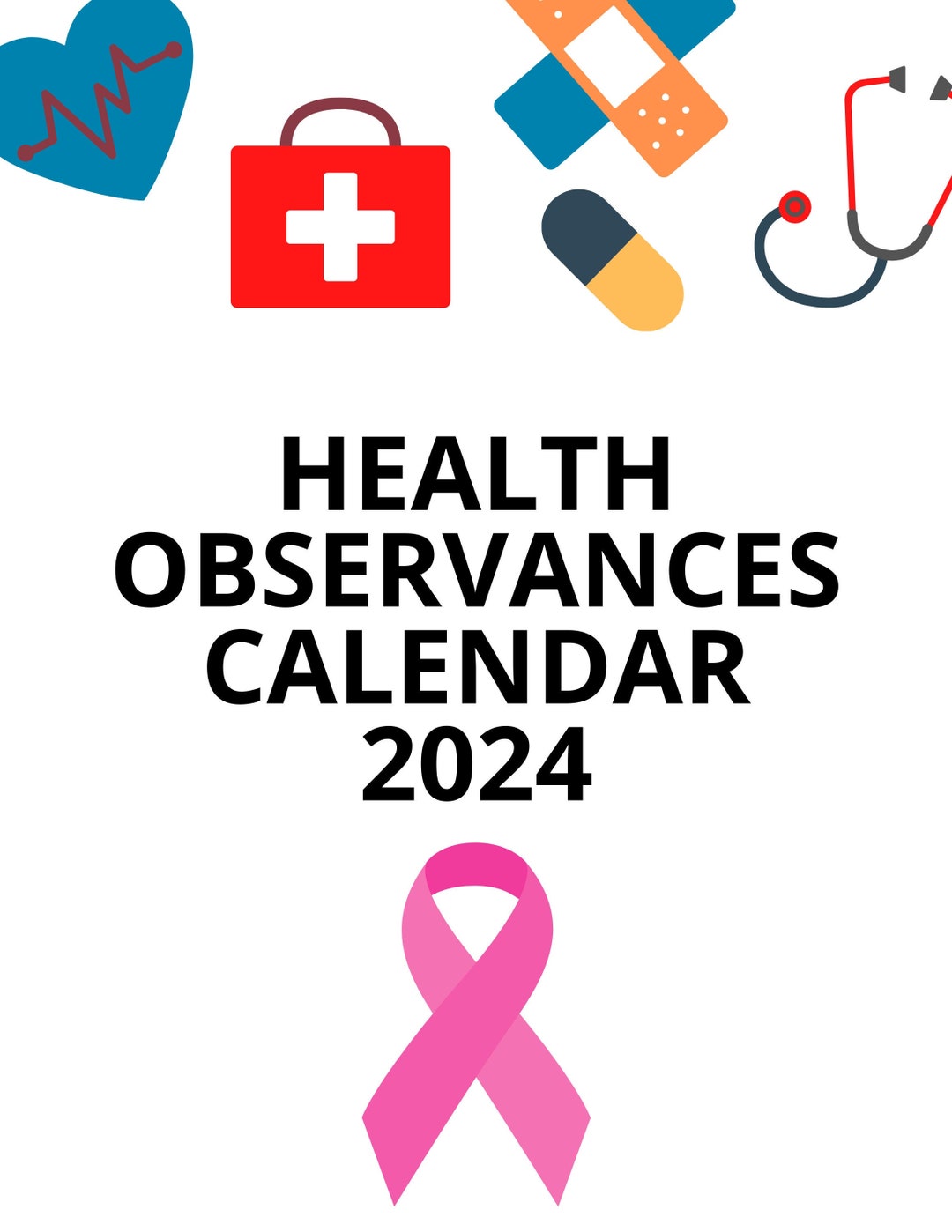 Marketing Health Observances Calendar 2024! Themes 4 Digital Campaign ...