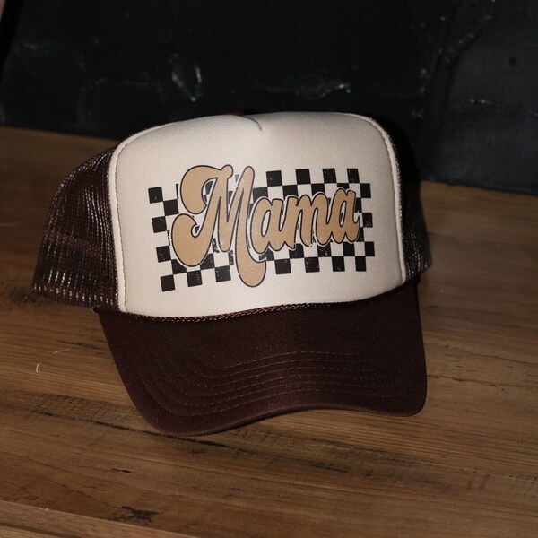 Checkered Hat - Etsy