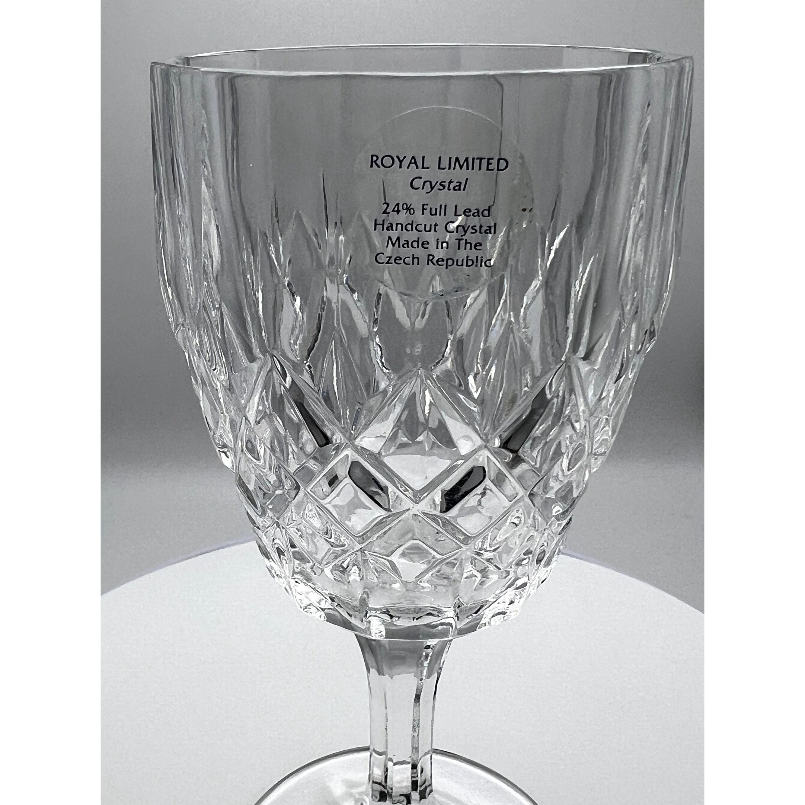 Royal Limited Crystal 24% Lead Crystal Czech Republic Wine Glass - Etsy