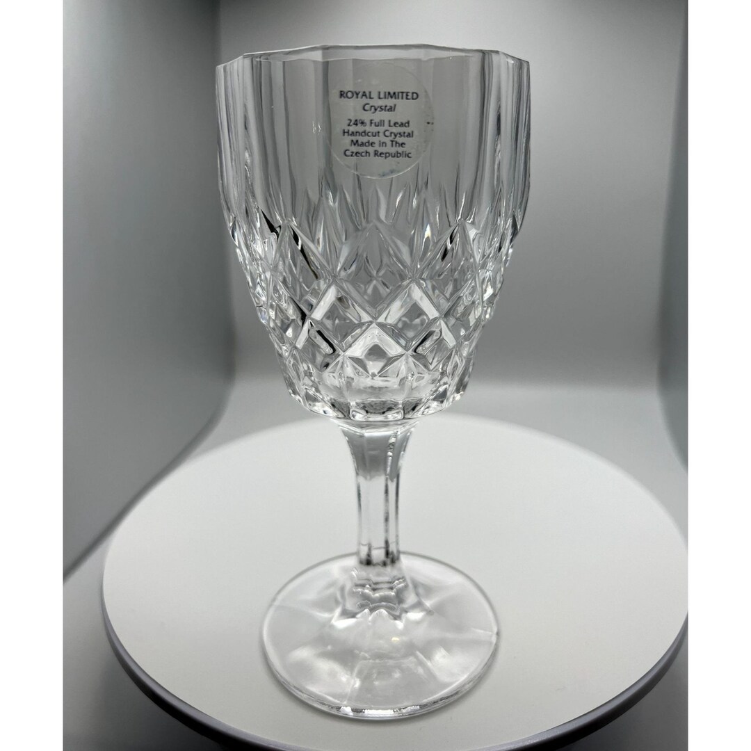 Royal Limited Crystal 24% Lead Crystal Czech Republic Wine Glass - Etsy