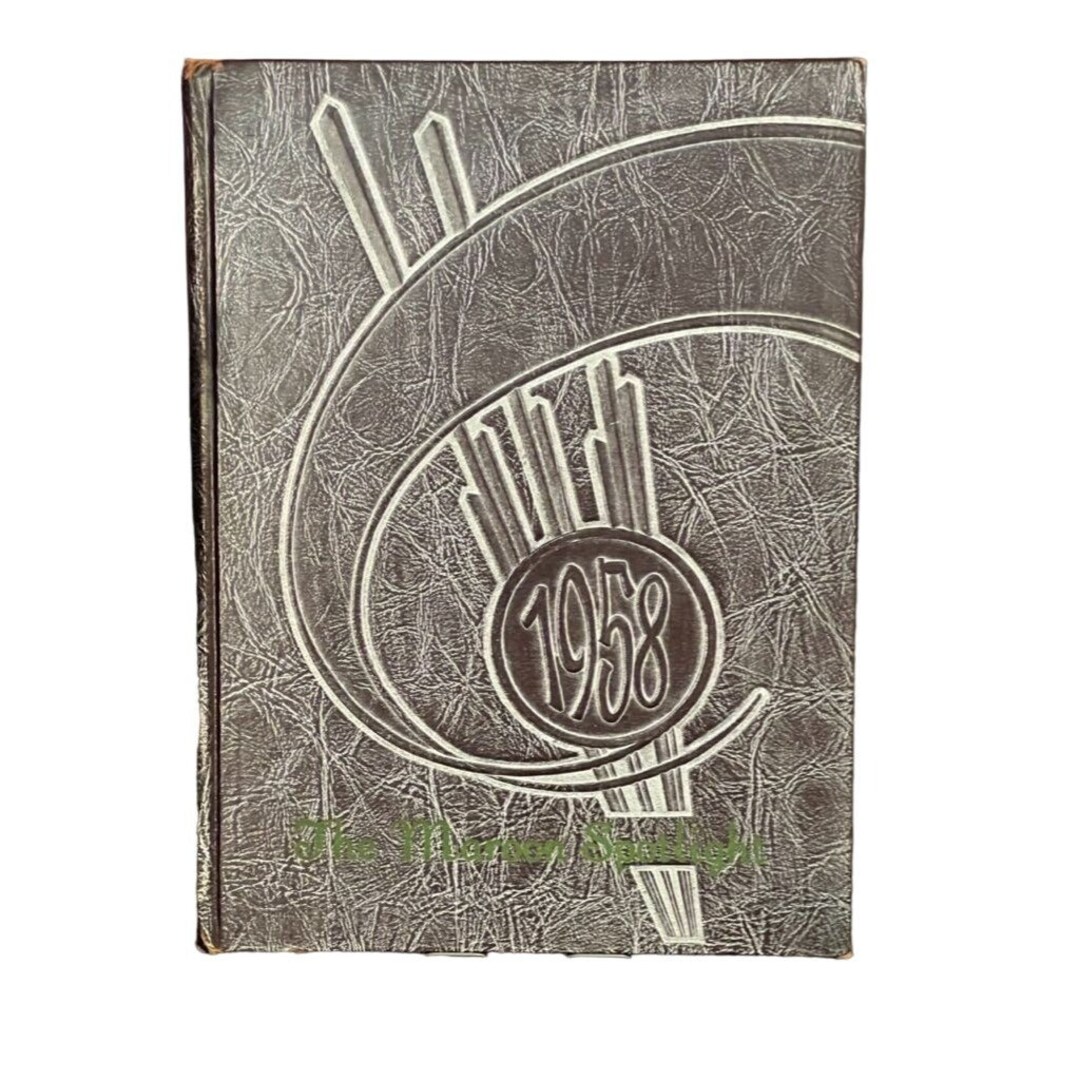 Vintage 1958 Yearbook the Maroon Spotlight OK by Intercollegiate Press ...