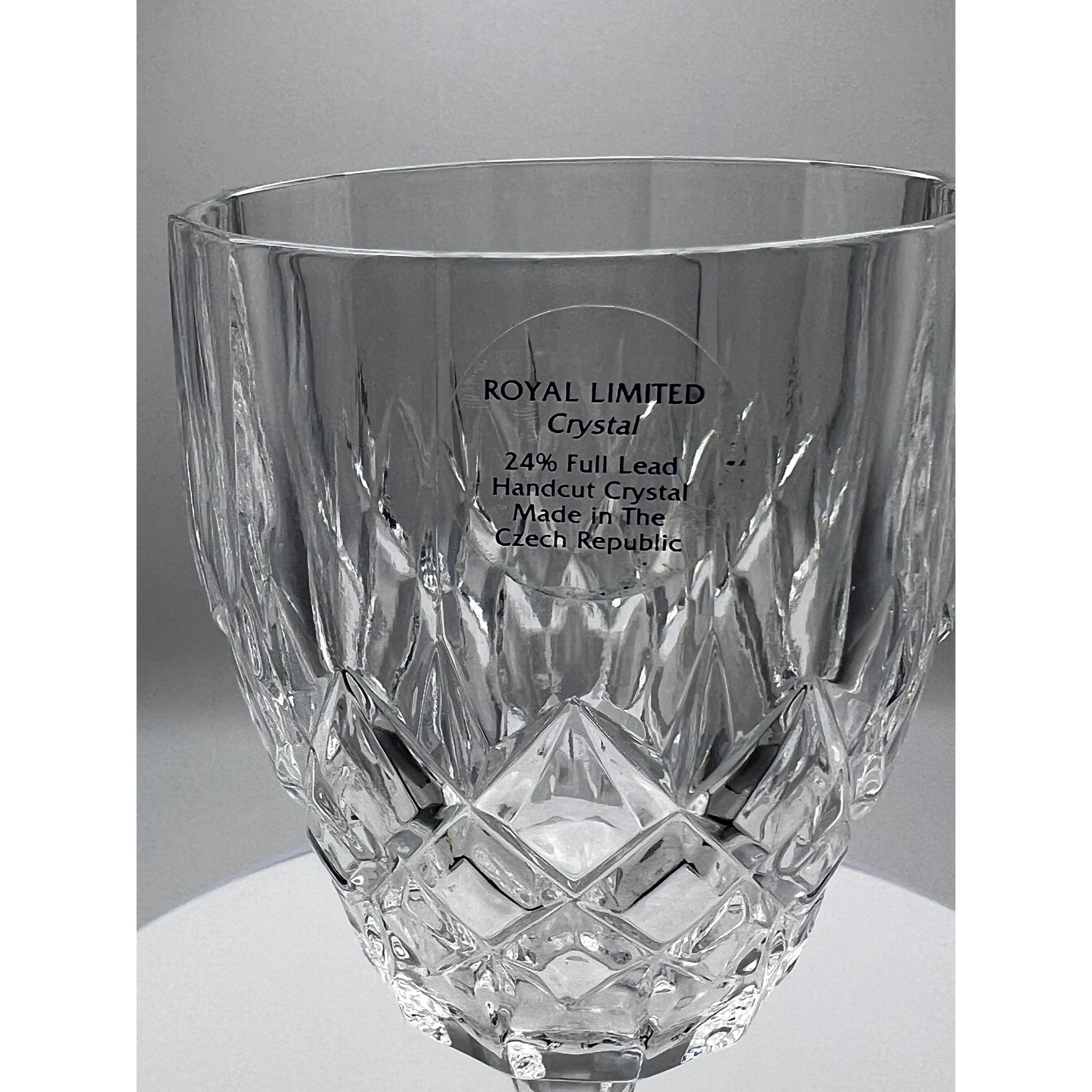 Royal Limited Crystal 24% Lead Crystal Czech Republic Wine Glass - Etsy