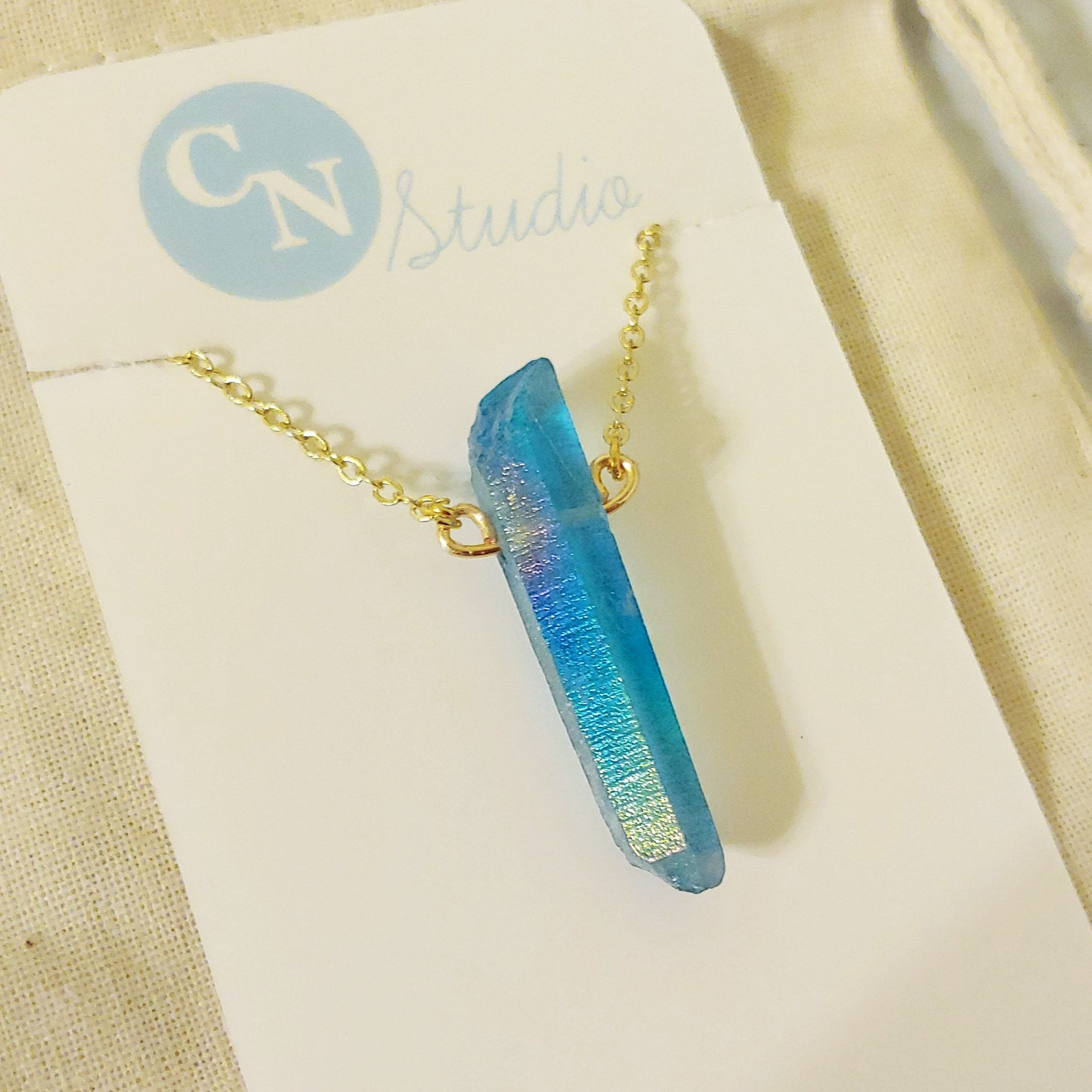 Ocean Blue Aqua Aura Quartz Crystal Necklace / Raw Crystal - Etsy Ocean Blue Aqua Aura Quartz Crystal Necklace / Raw Crystal - Etsy