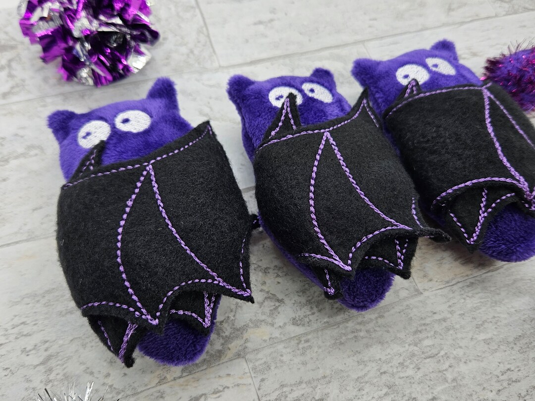 Catty Batty: Refillable Minky Bat Toy With Whimsical Flair - Etsy