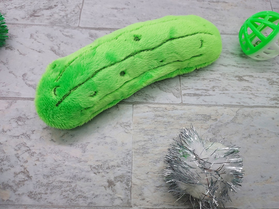 Refillable Cat Toy - the Purrsonified Pickle - Pickle Cat Toy - Etsy