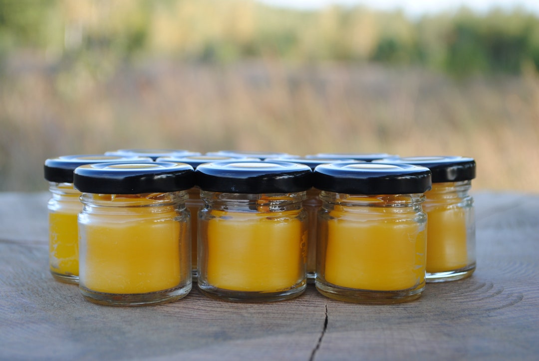 Set of 20 Beeswax Candle Jar. Mini Jar Candles. Cinnamon Candles ...