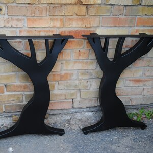 Oak Tree Table Legs. Dining Table Legs. Metal Table Legs. - Etsy