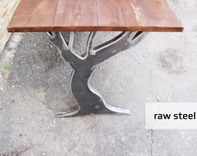 Oak Tree Table Legs. Dining Table Legs. Metal Table Legs. Furniture ...