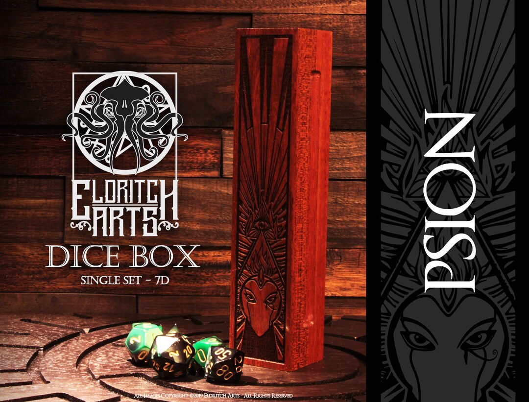 Psion Psionicist Themed Dice Box Dungeons and Dragons, Dnd, Pathfinder ...