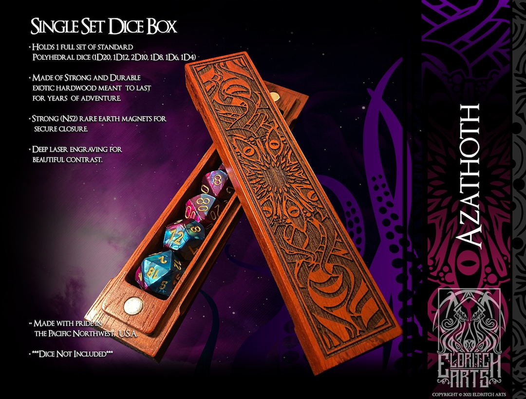 Azathoth - HP Lovecraft Mythos Themed Dice Box - Dungeons and Dragons ...