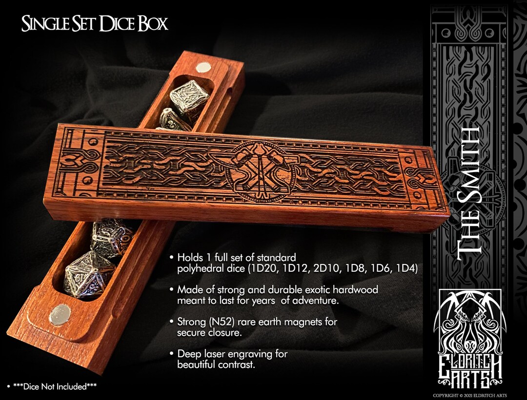The Smith - Blacksmith Themed Dice Box - Dungeons and Dragons, Dnd ...