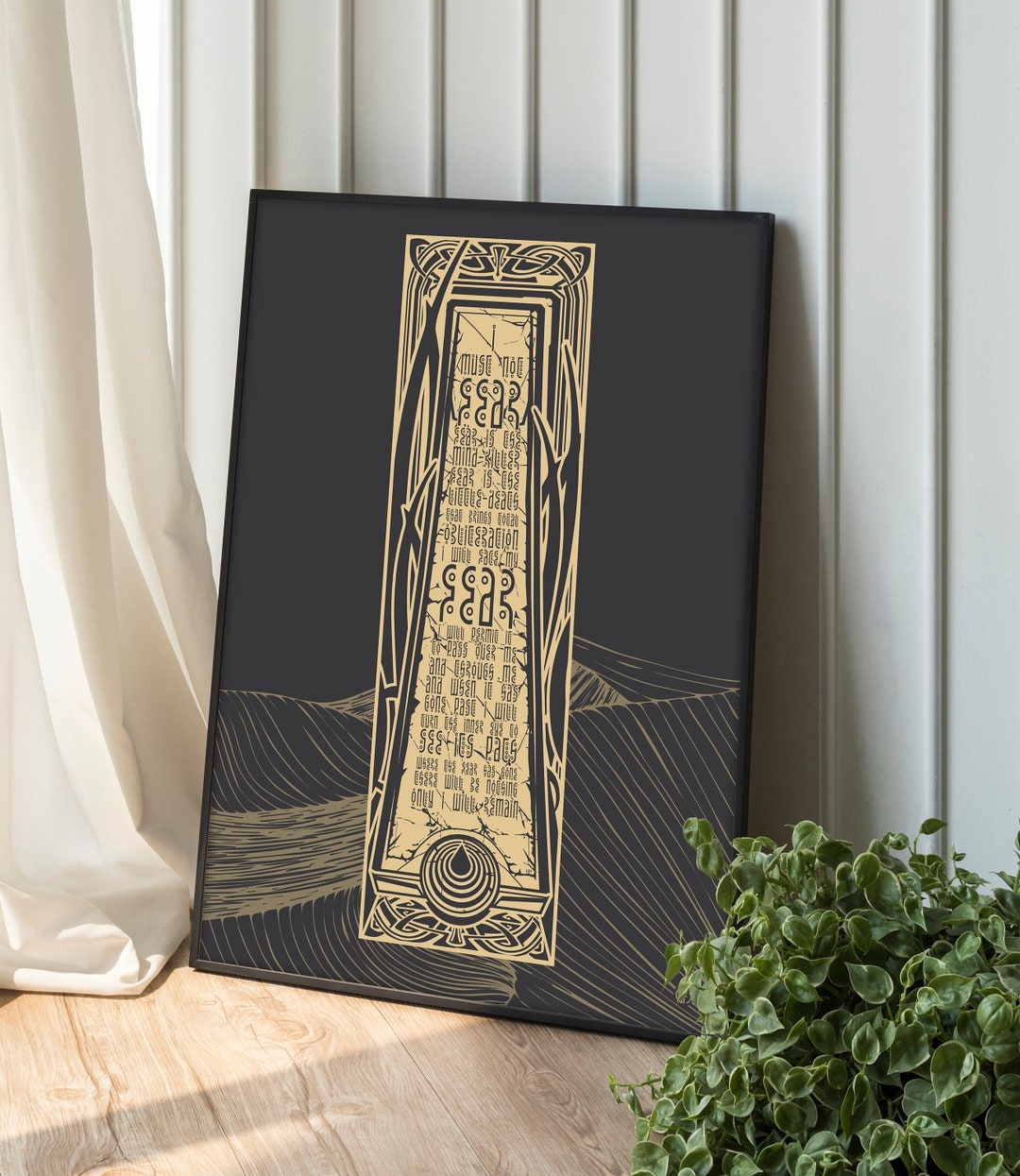 Dune - Bene Gesserit Litany Against Fear Obelisk - Large Print, Heavy ...