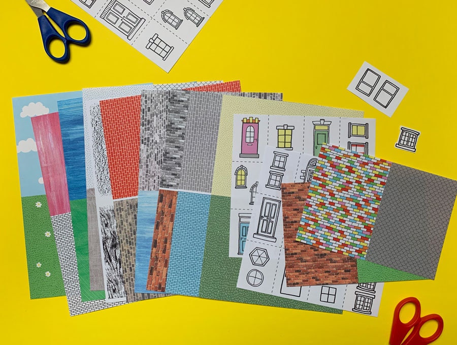 House Collage Kit Create Your Own Paper Craft Activity - Etsy