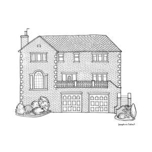 Large House Portrait - Venue Portrait - Unique, Custom Home Decor ...