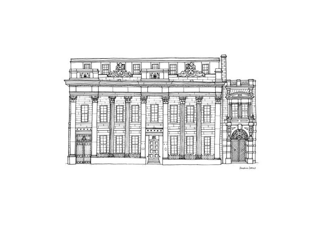 Cutler's Hall Sheffield - A3 Illustration Print - Sheffield Wedding ...