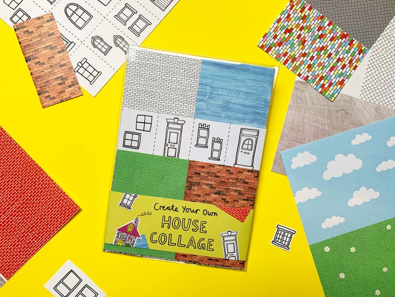 House Collage Kit Create Your Own Paper Craft Activity - Etsy