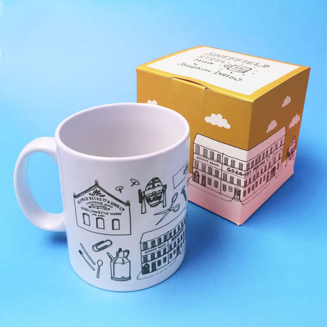 SHEFFIELD MUG - Sheffield Steel Icons - Cute & Quirky Yorkshire Gift ...