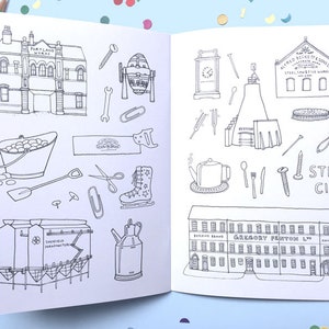 Sheffield Colouring Book - for Adults and Children - Etsy UK
