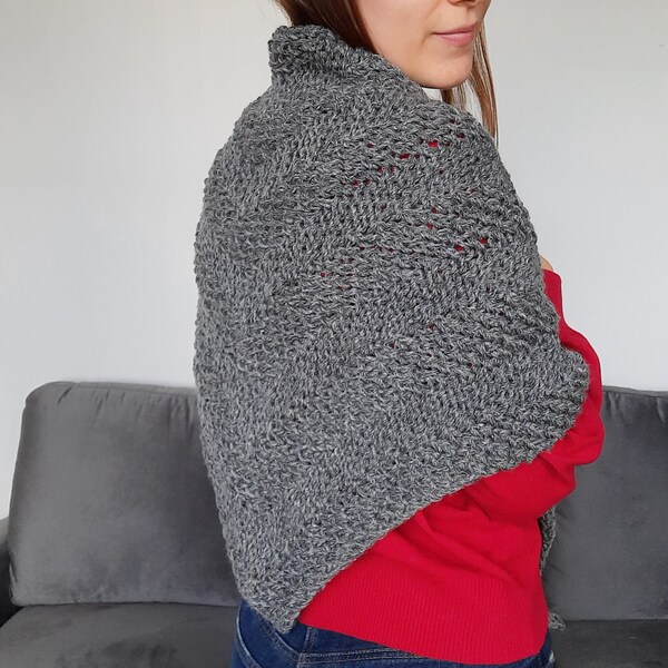 Loom Knit Shawl - Etsy