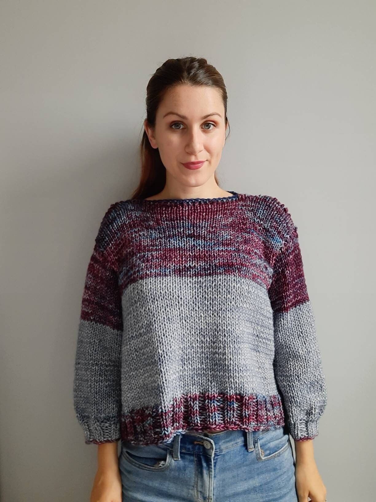 The Lazy Lucy Sweater lightweight/oversized/cropped/extra - Etsy España