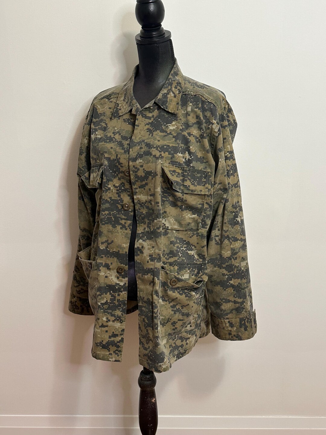 Woodland Digital Camo MEDIUM Military BDU Shirt Uniform Fatigue Jacket ...