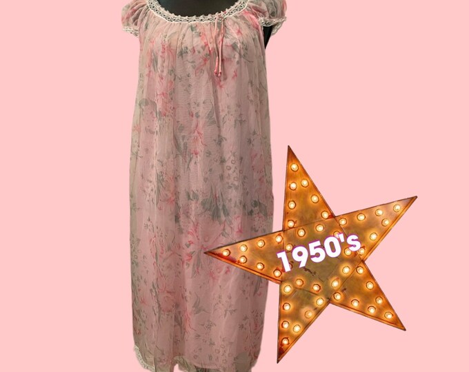 Vintage 1950s Slumber Suzy Nighty - Etsy