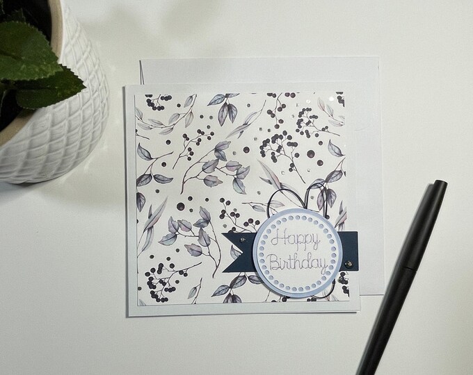 Funny Birthday Greeting Card With Envelope Bday Hanging by the Pool ...