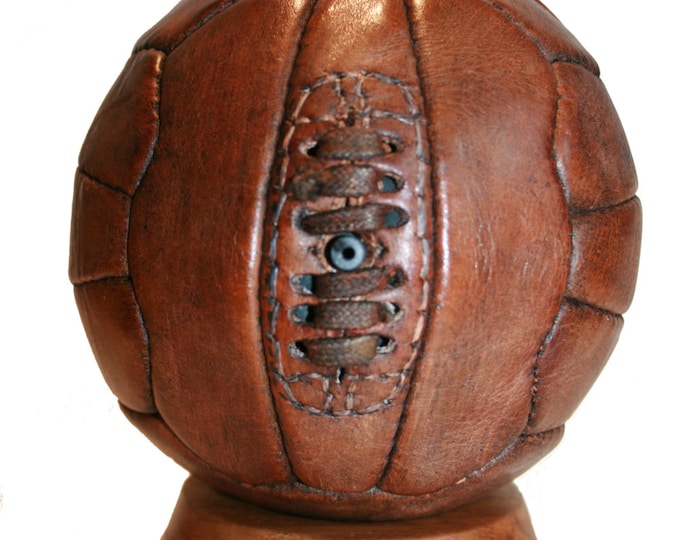 Football Mini Brown Leather Football / Vintage Style Football - Etsy