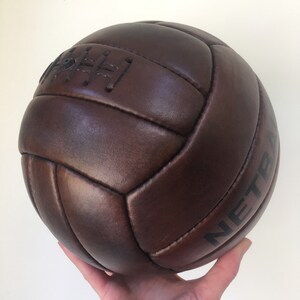 Netball Vintage Style Leather Netball With Plinth /gift for Her ...