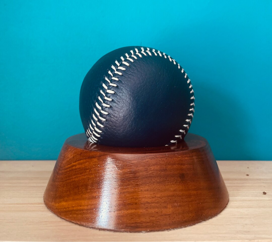 Vintage Style Leather Baseball With Plinth / Gift for Men / Vintage ...
