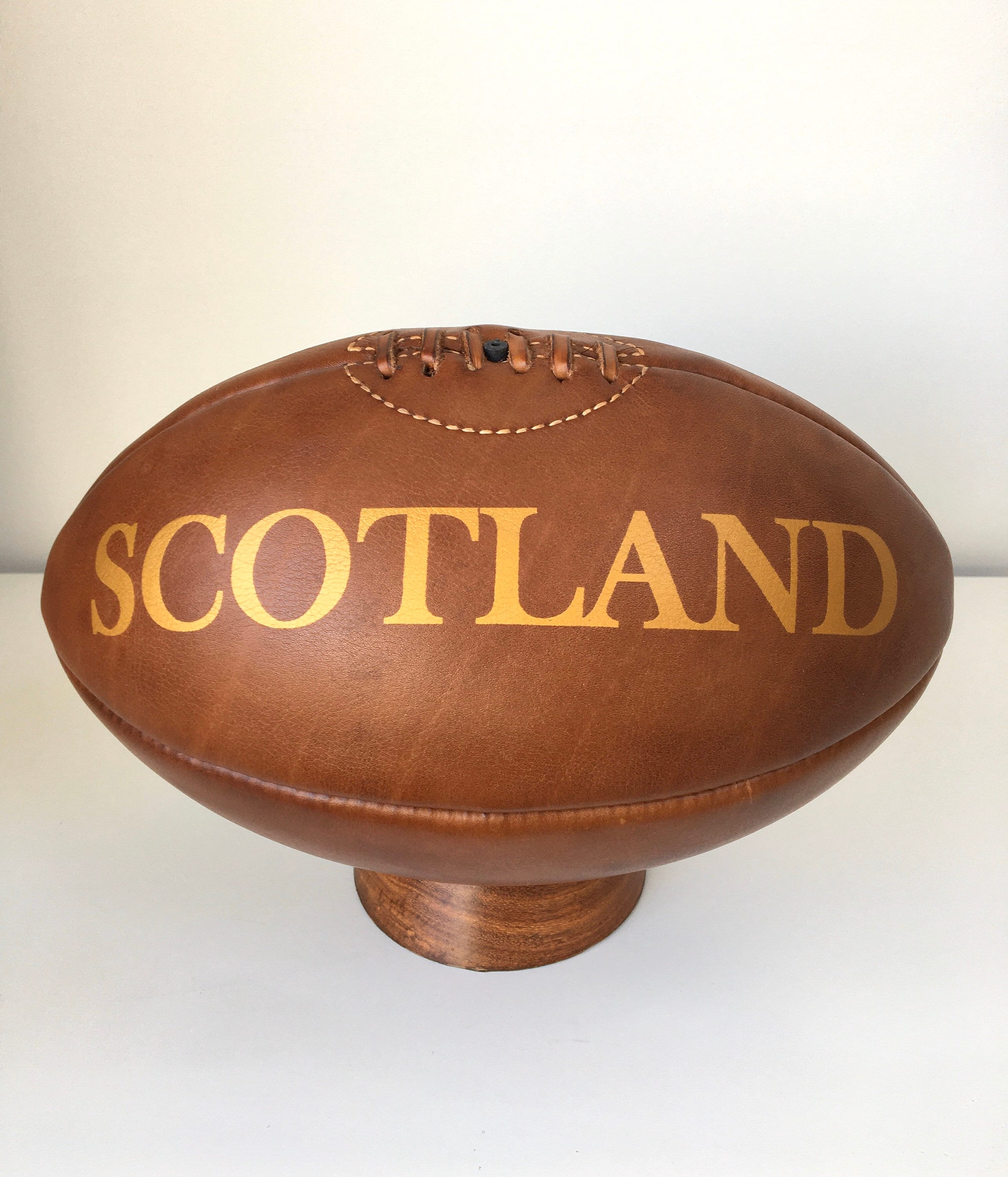 Scottish Rugby Vintage Scotland Rugby Ball With Wooden - Etsy