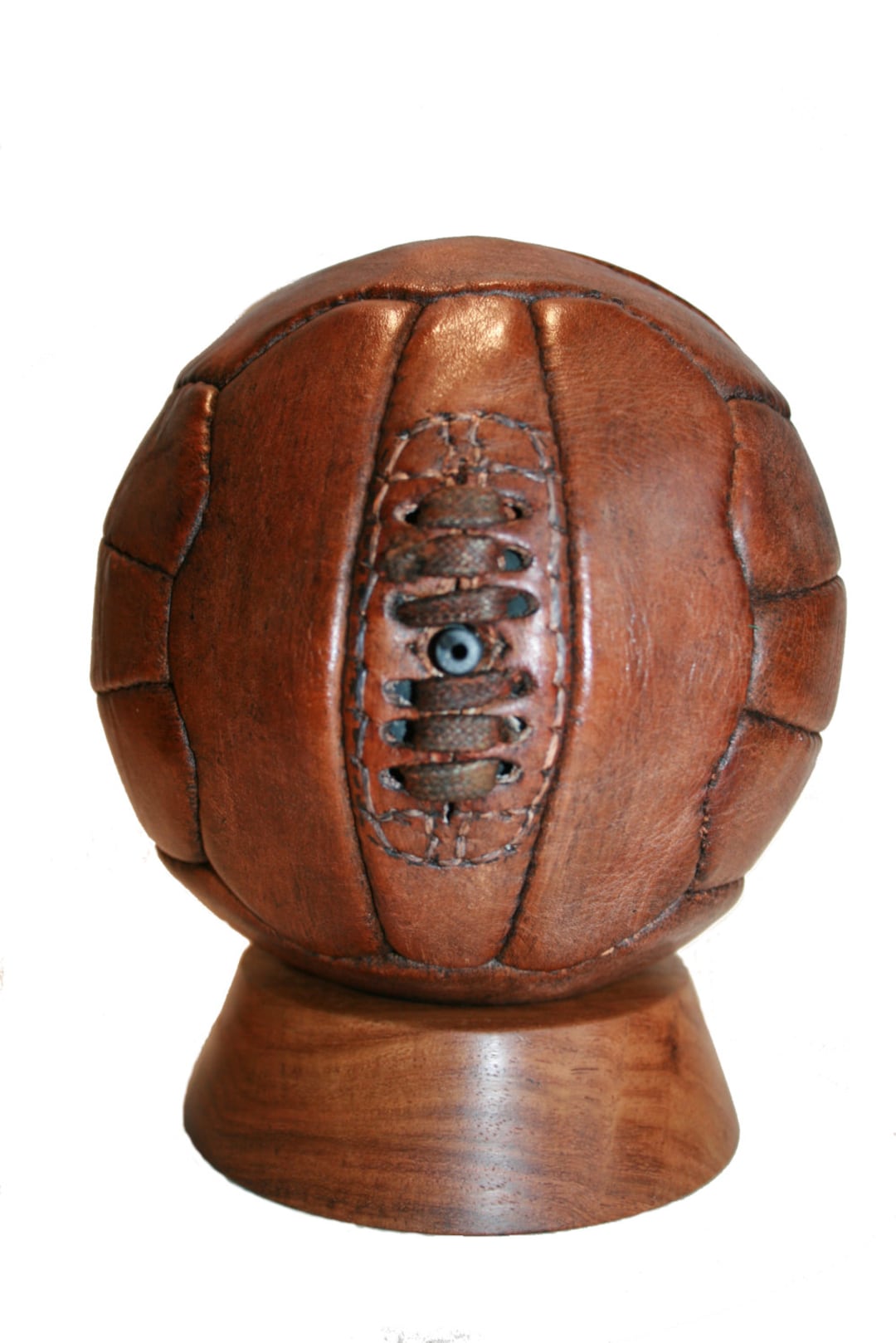 Football Mini Brown Leather Football / Vintage Style Football / Vintage ...