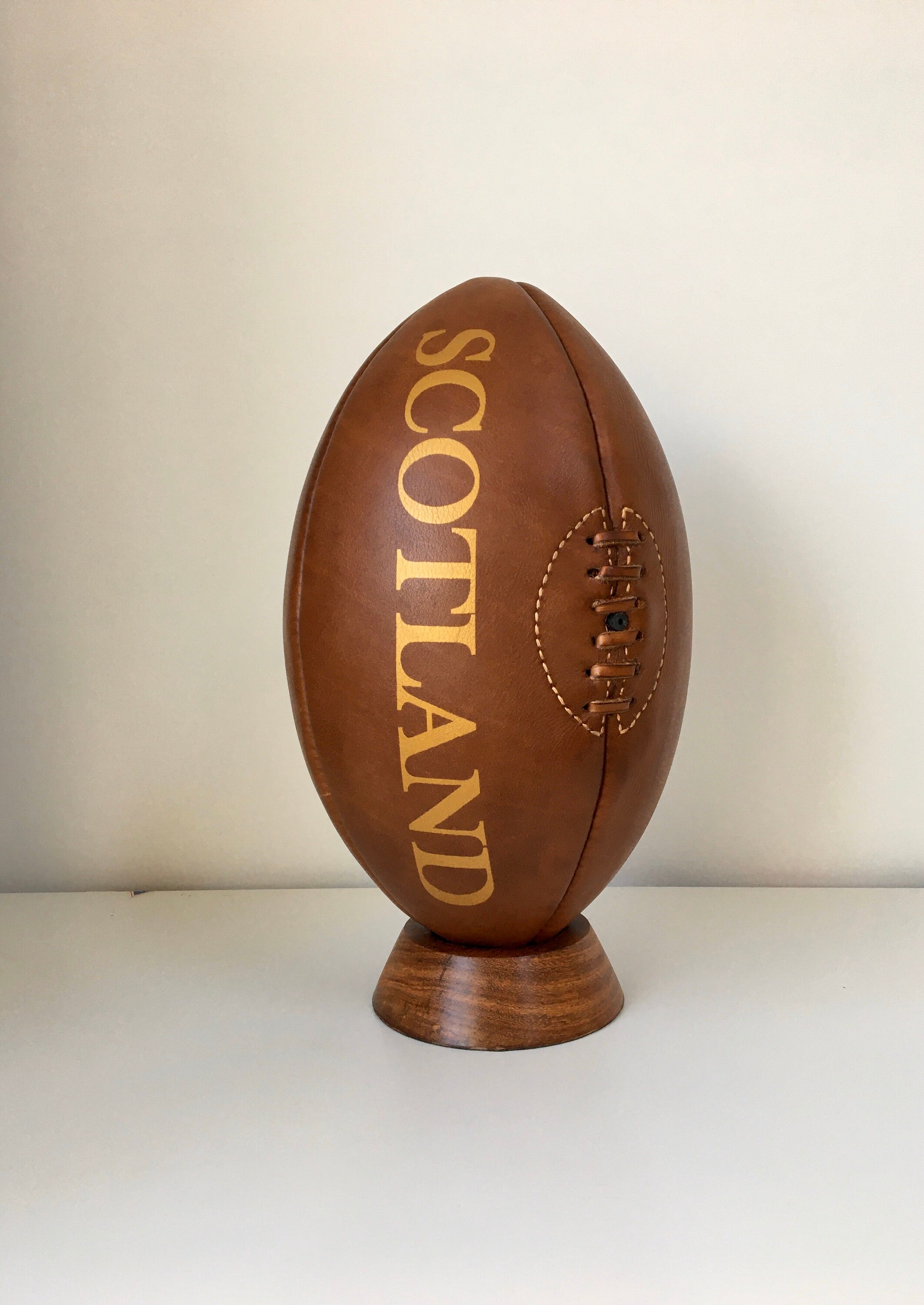Scottish Rugby Vintage Scotland Rugby Ball With Wooden - Etsy