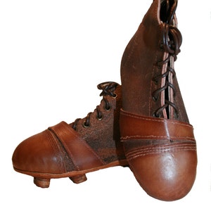 Handmade Vintage Leather Child's Football / Rugby Boots; A Sporting ...