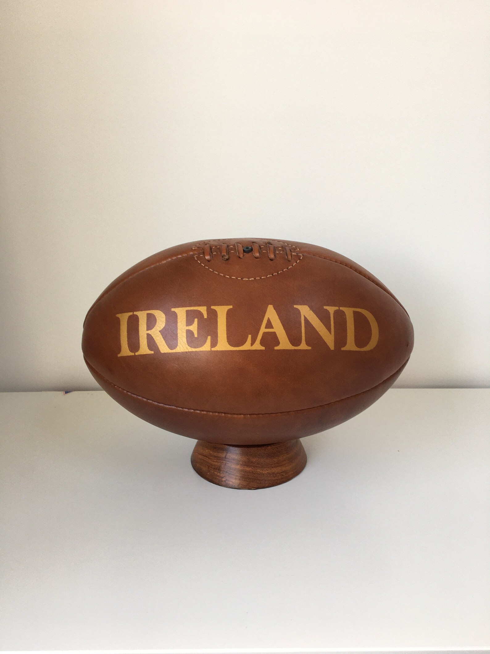 Rugby Vintage Ireland Rugby Ball / Leather Rugby Ball / - Etsy