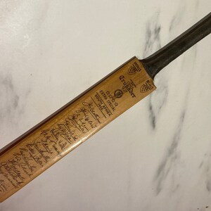 Mini Cricket Bat: 1955 South Africa / Signed Cricket Bat / Facsimile ...