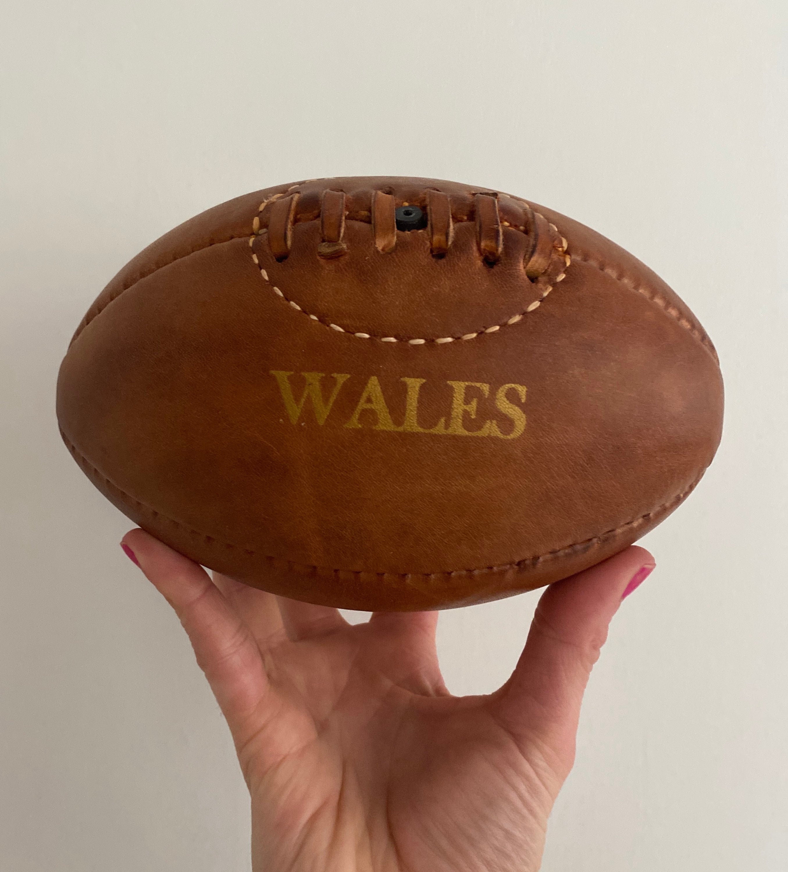 Welsh Rugby Ball Small / Leather Vintage Rugby Ball / Welsh - Etsy Canada