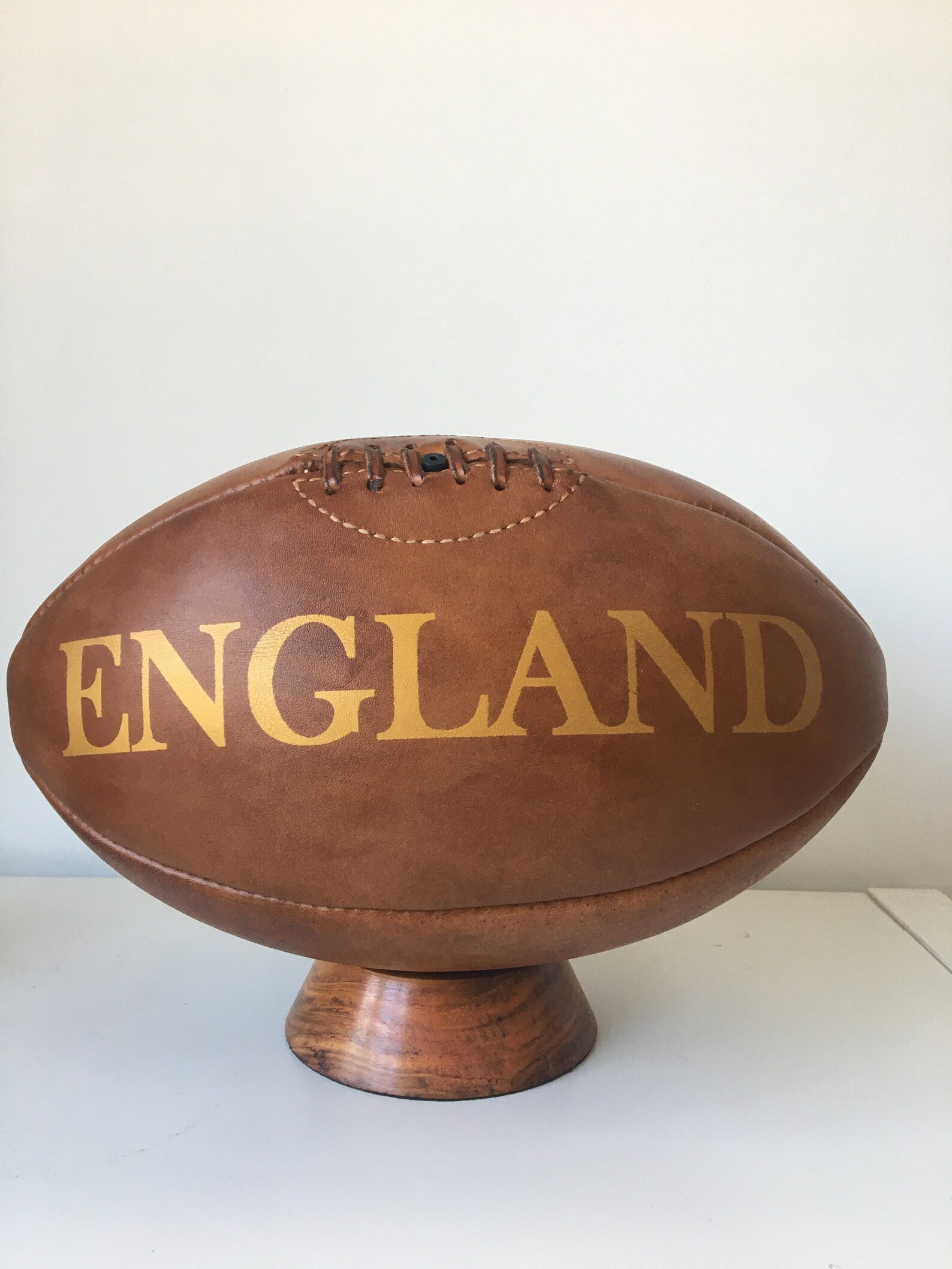 Rugby Vintage England Rugby Ball / Leather Rugby Ball / | Etsy UK