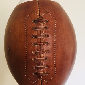 Handmade Brown Leather Vintage Style American Football With Lines ...