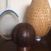 Vintage Mini Basketball With Display Stand / Mini Leather Basketball ...