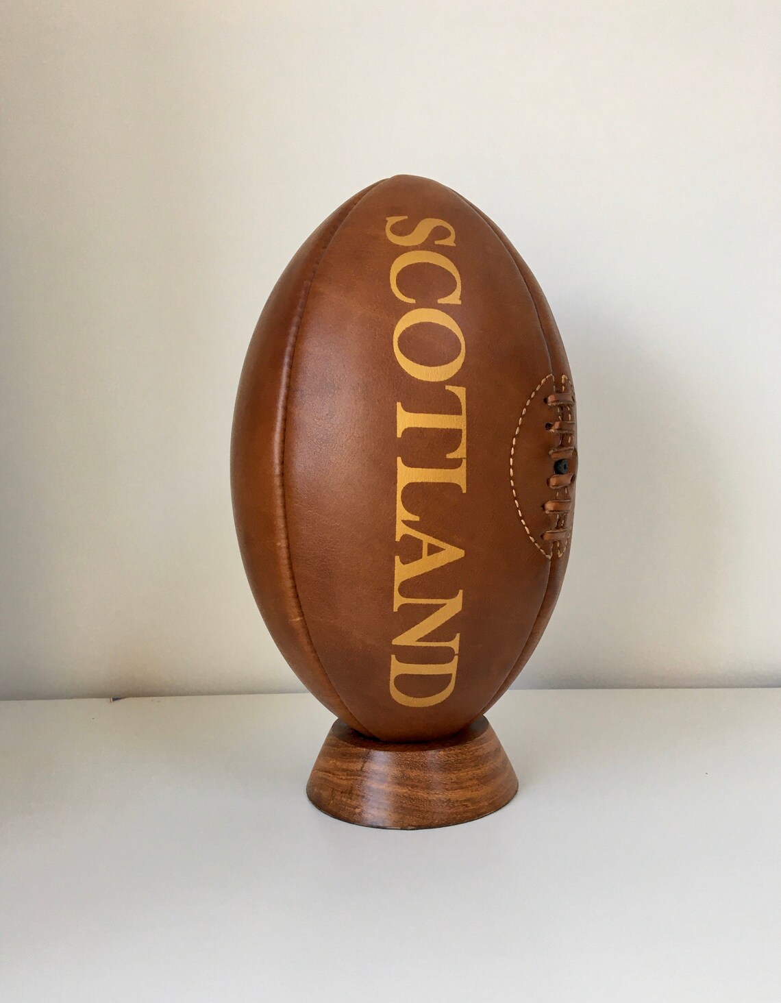 Rugby Vintage Scotland Rugby Ball / Leather Rugby Ball / | Etsy