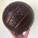 Netball Vintage Style Leather Netball With Plinth /gift for Her ...