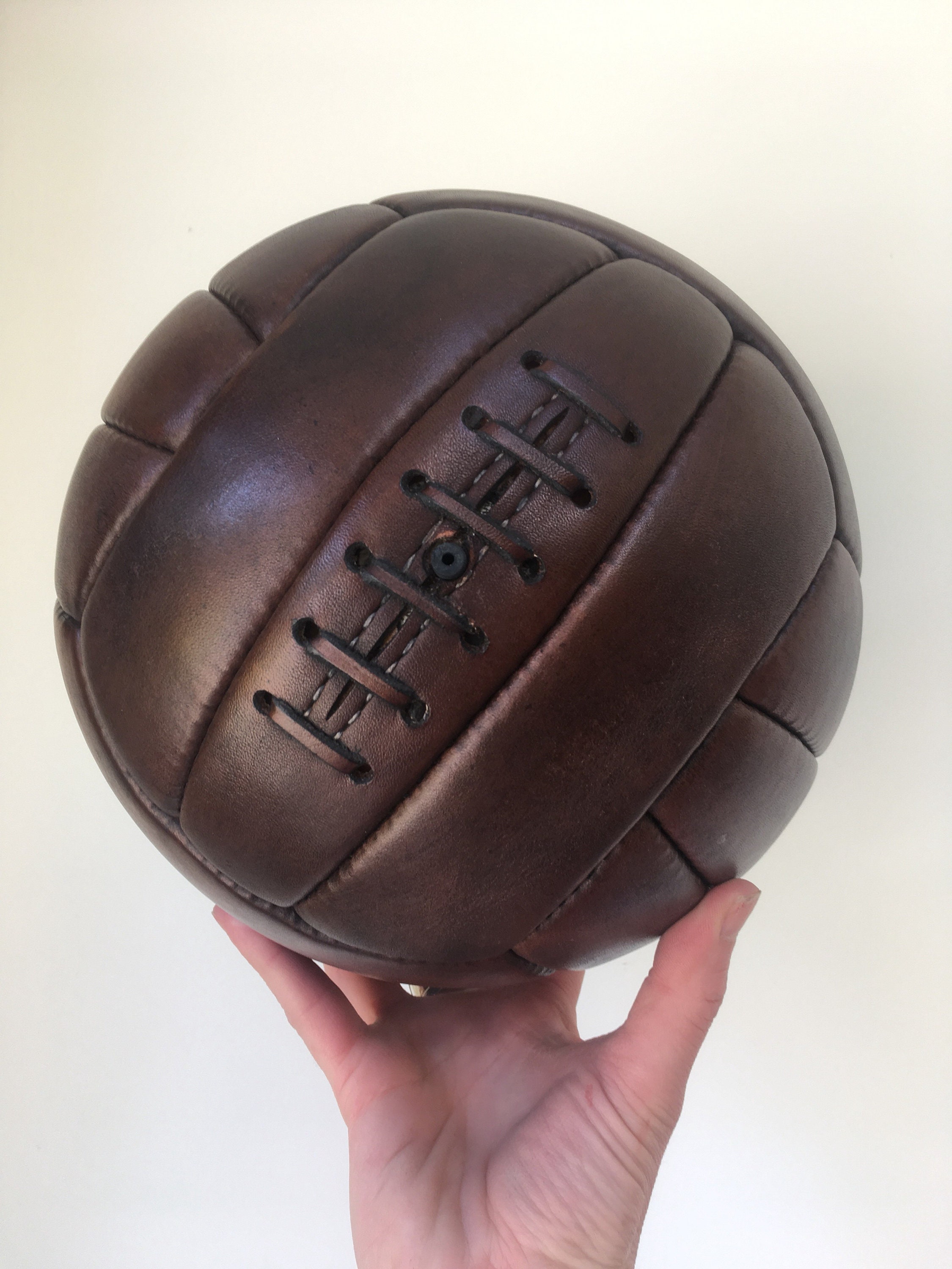 Netball Vintage Style Leather Netball With Plinth /gift for - Etsy UK